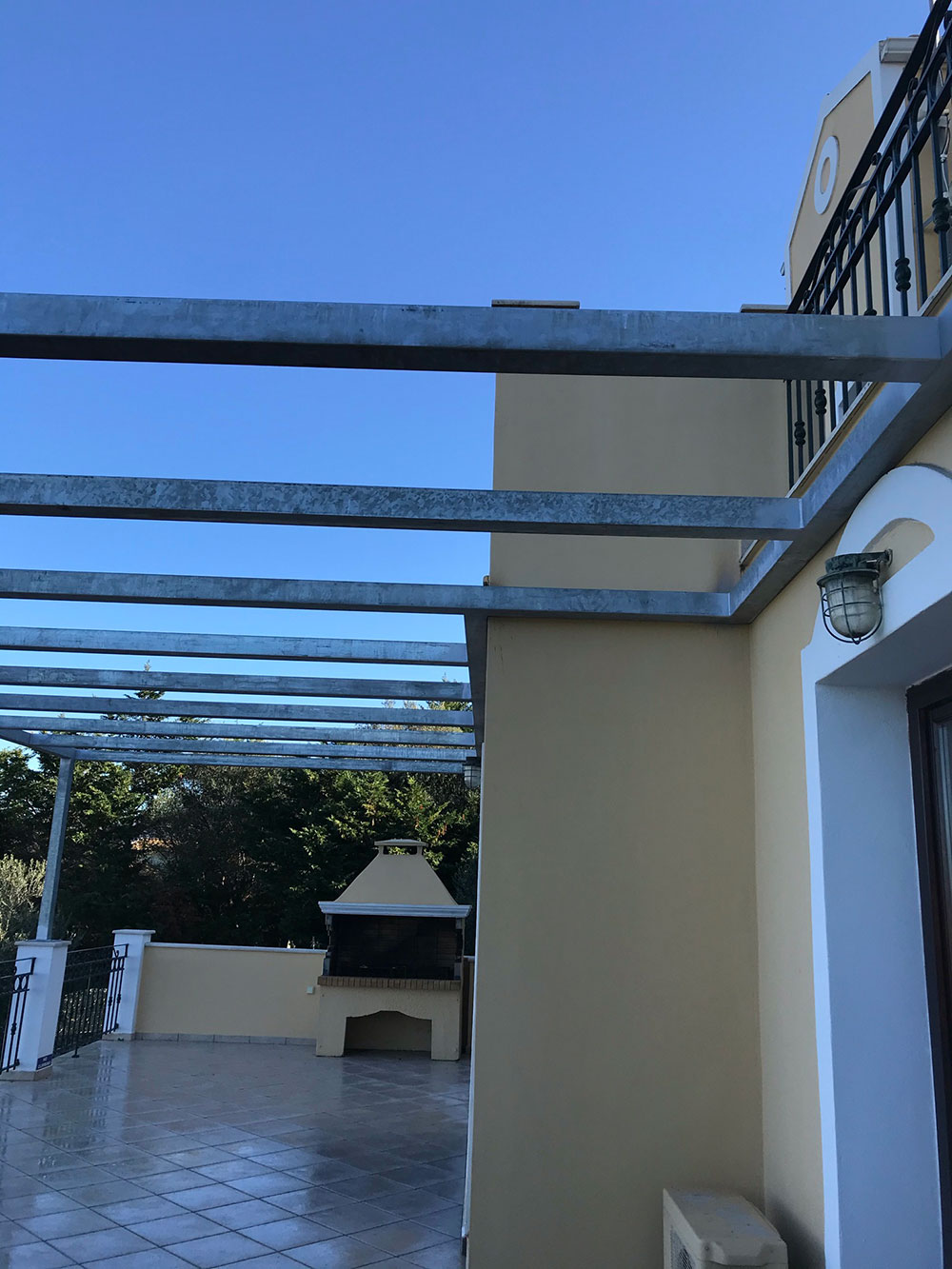Μεταλλική Πέργκολα Κασσιόπη Κέρκυρας - Πλαστήρας Κατασκευαστική